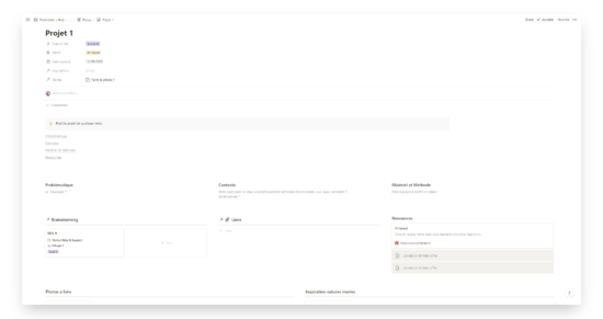 Un template Notion pour les étudiants, en français, complet et gratuit